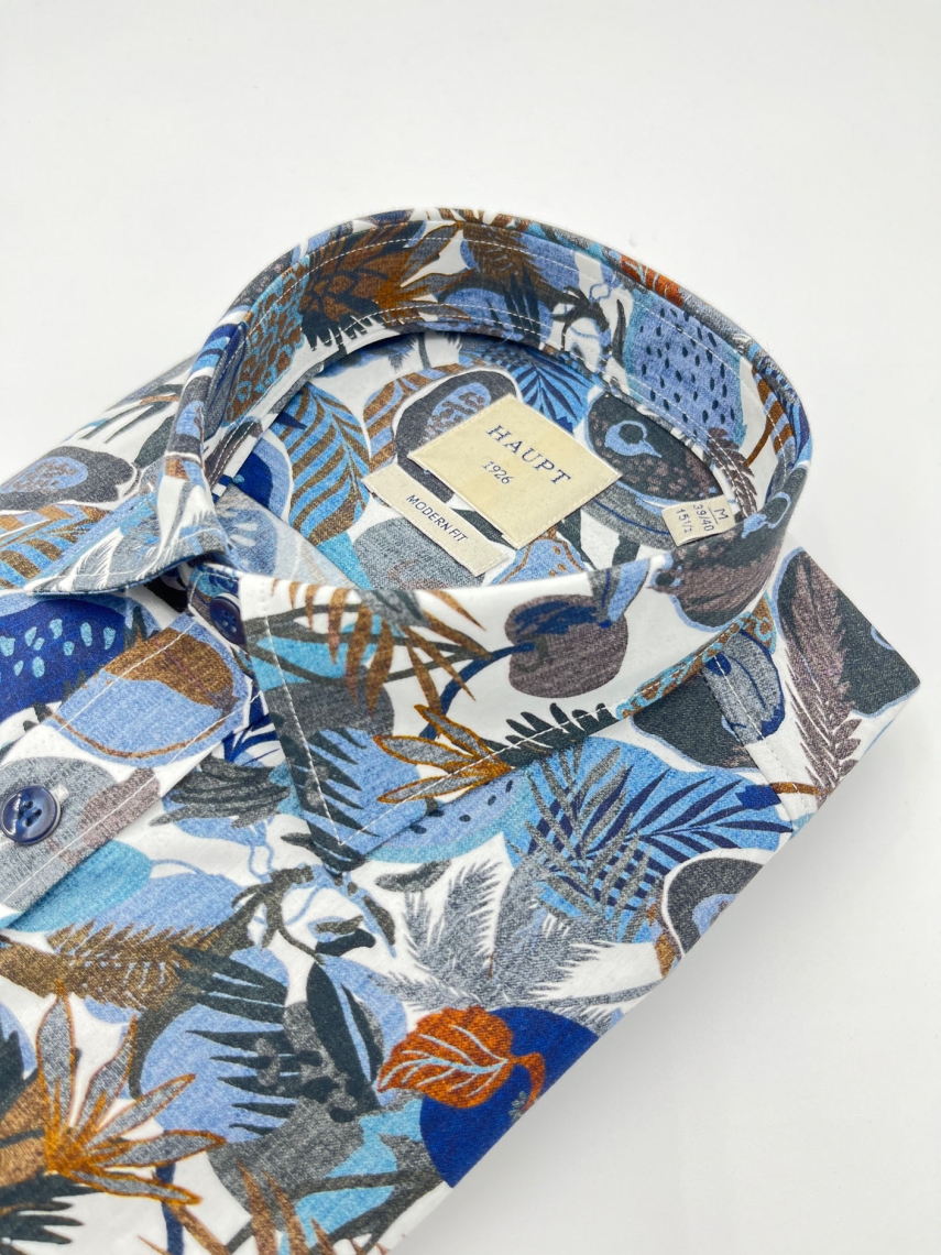 Haupt Fruit & Veg Print Cotton Shirt | Straith's Fine Clothing